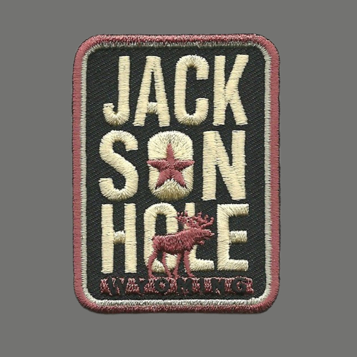 Wyoming Patch – WY Jackson Hole Patch - Travel Patch Iron On – Souveni – Happy Wood Products