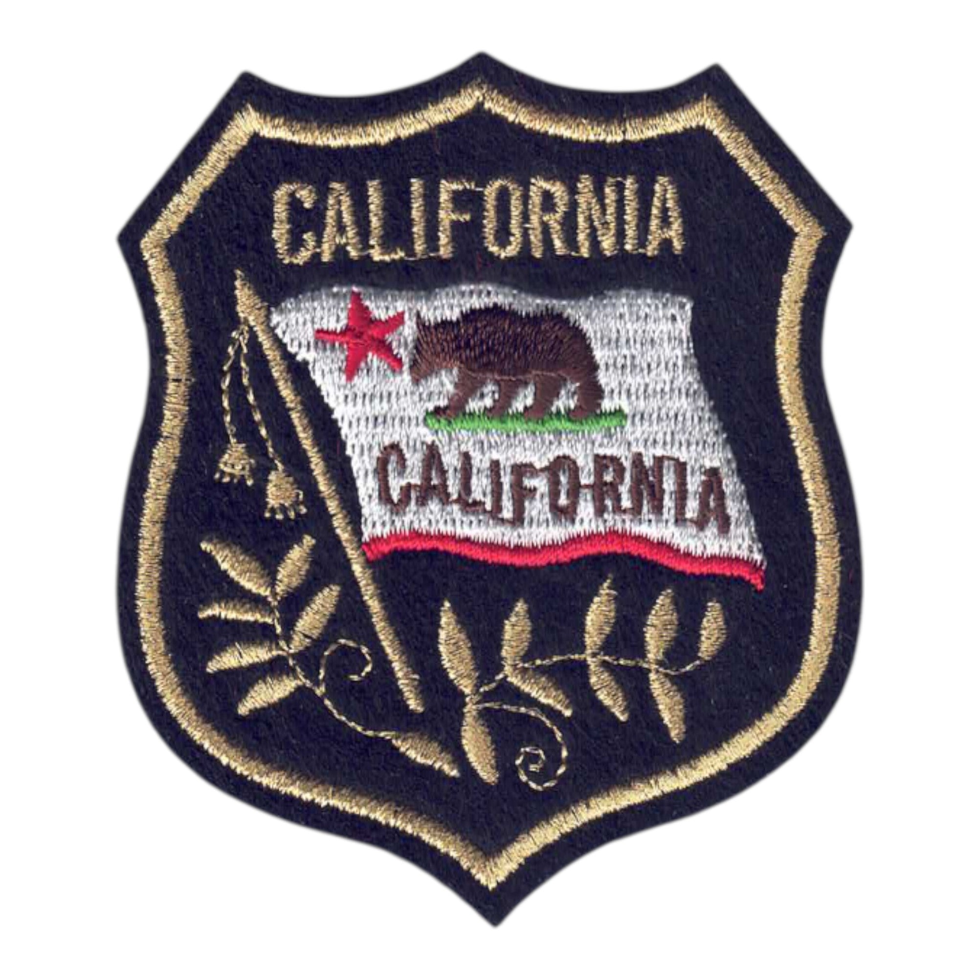 CALIFORNIA Mylar Shield Souvenir Patch - 1222 – Happy Wood Products ...