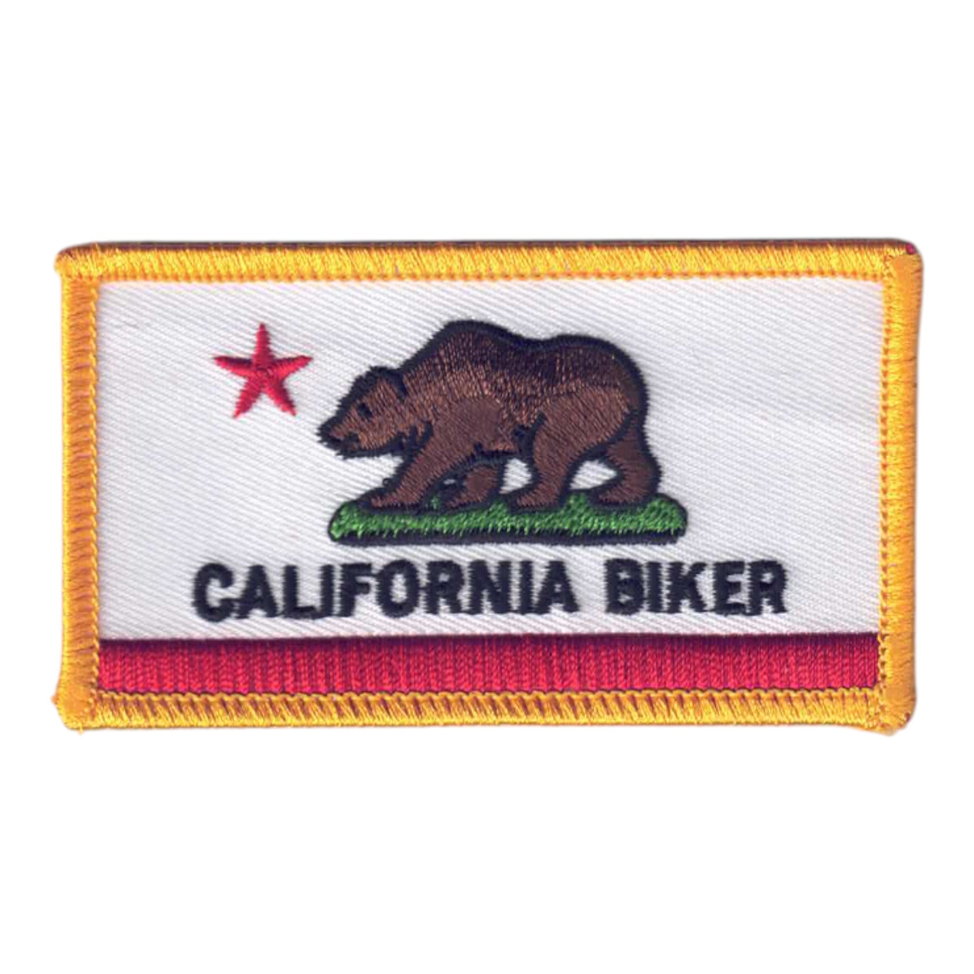 CALIFORNIA BIKER souvenir embroidered patch – Happy Wood Products ...