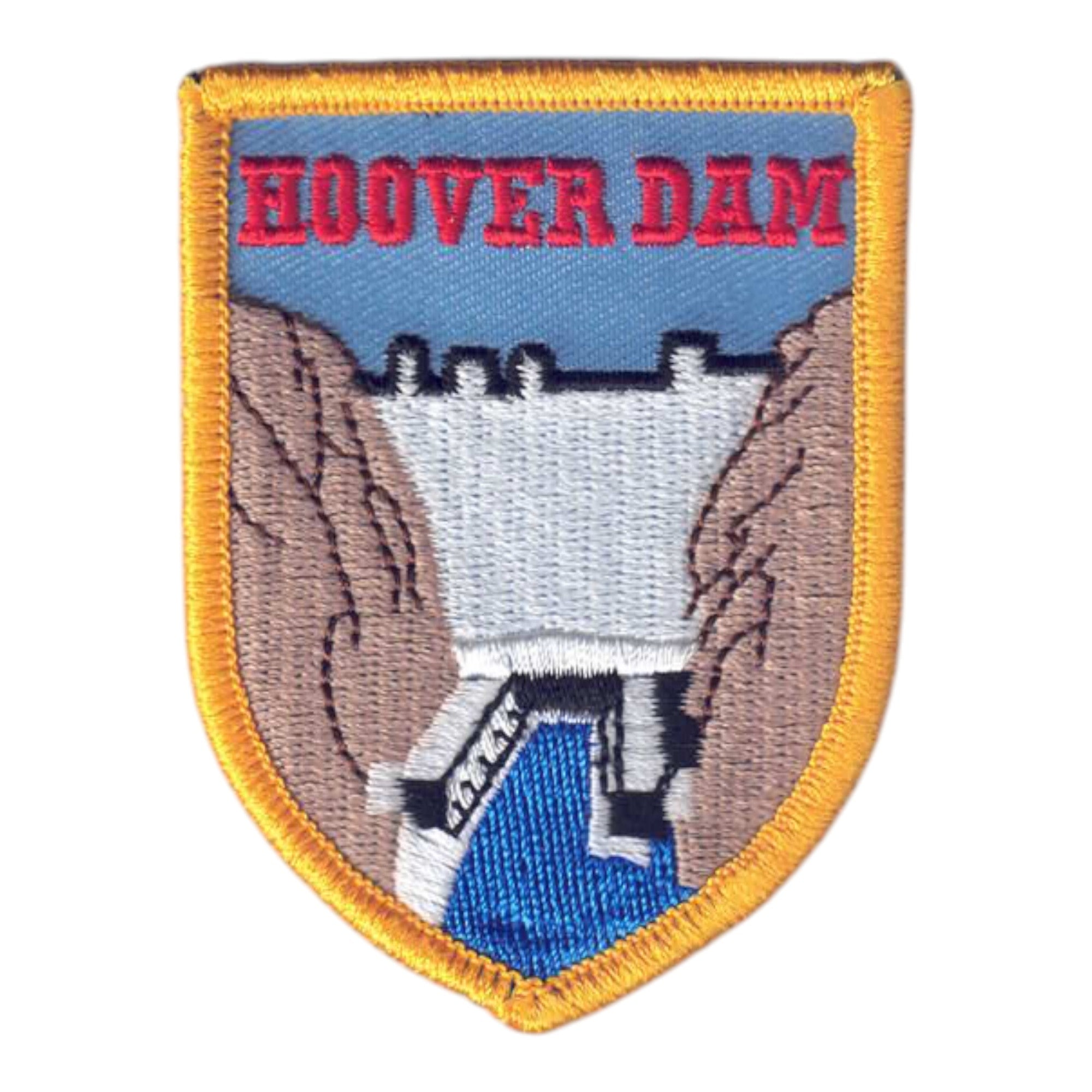 HOOVER DAM shield souvenir embroidered patch – Happy Wood Products ...