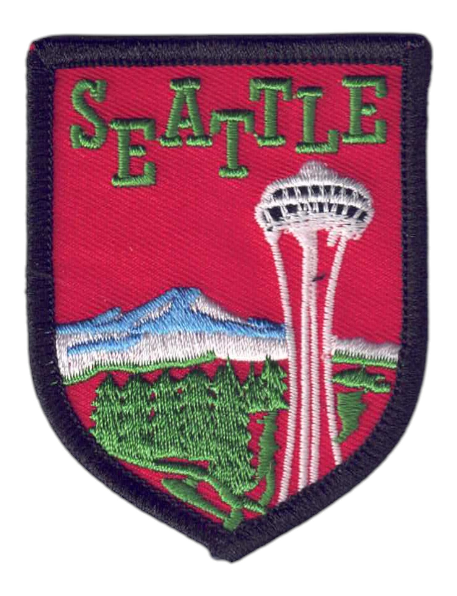 SEATTLE space needle embroidered souvenir patch. – Happy Wood Products ...