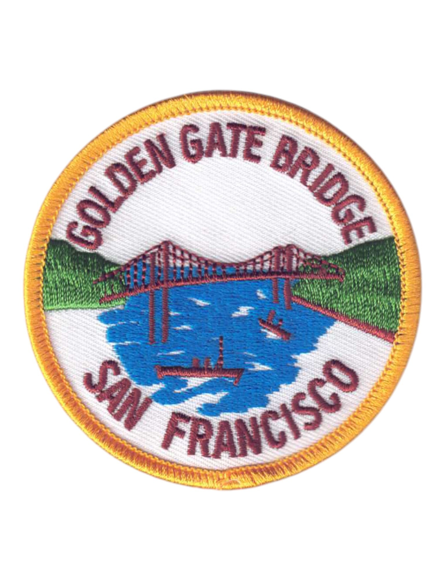 SAN FRANCISCO GOLDEN GATE BRIDGE souvenir embroidered patch – Happy ...