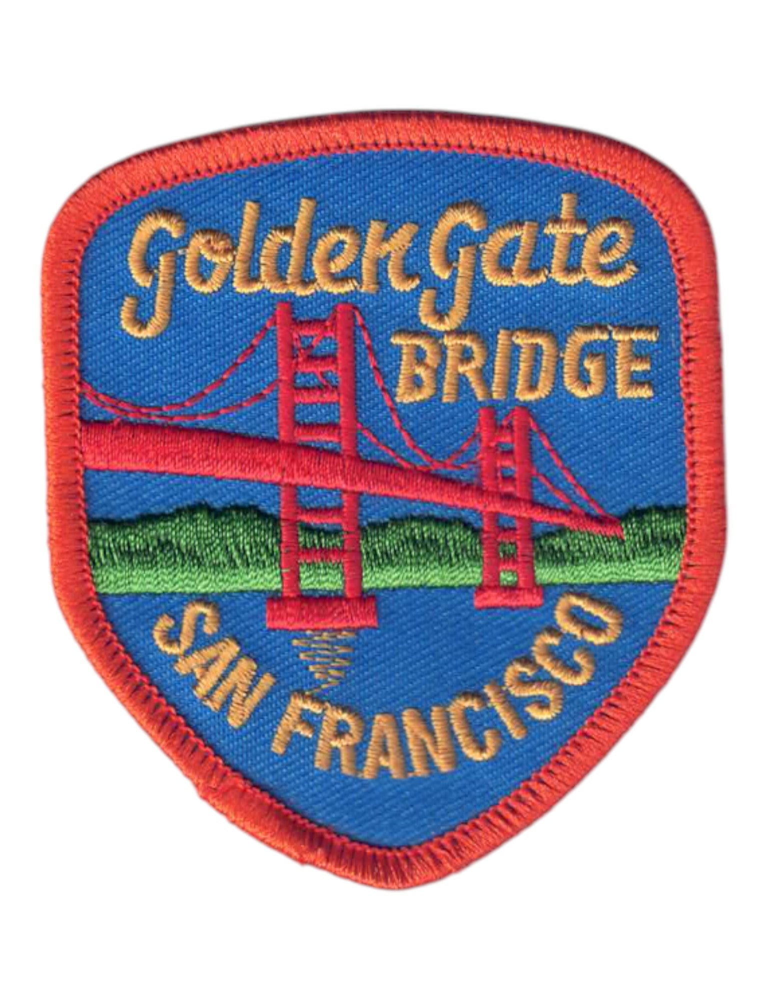 SAN FRANCISCO Golden Gate BRIDGE souvenir embroidered patch – Happy ...