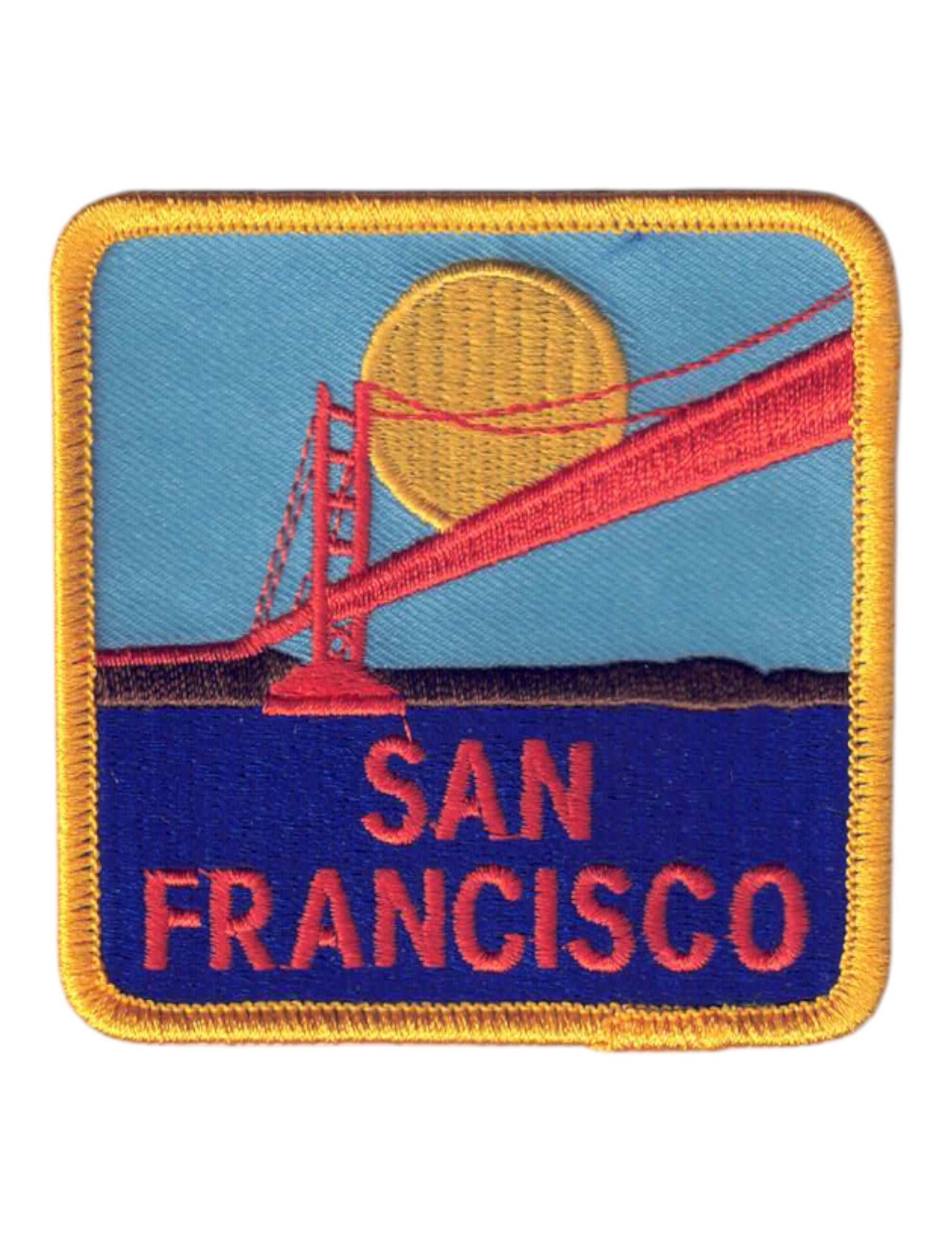 SAN FRANCISCO Golden Gate Bridge souvenir embroidered patch – Happy ...