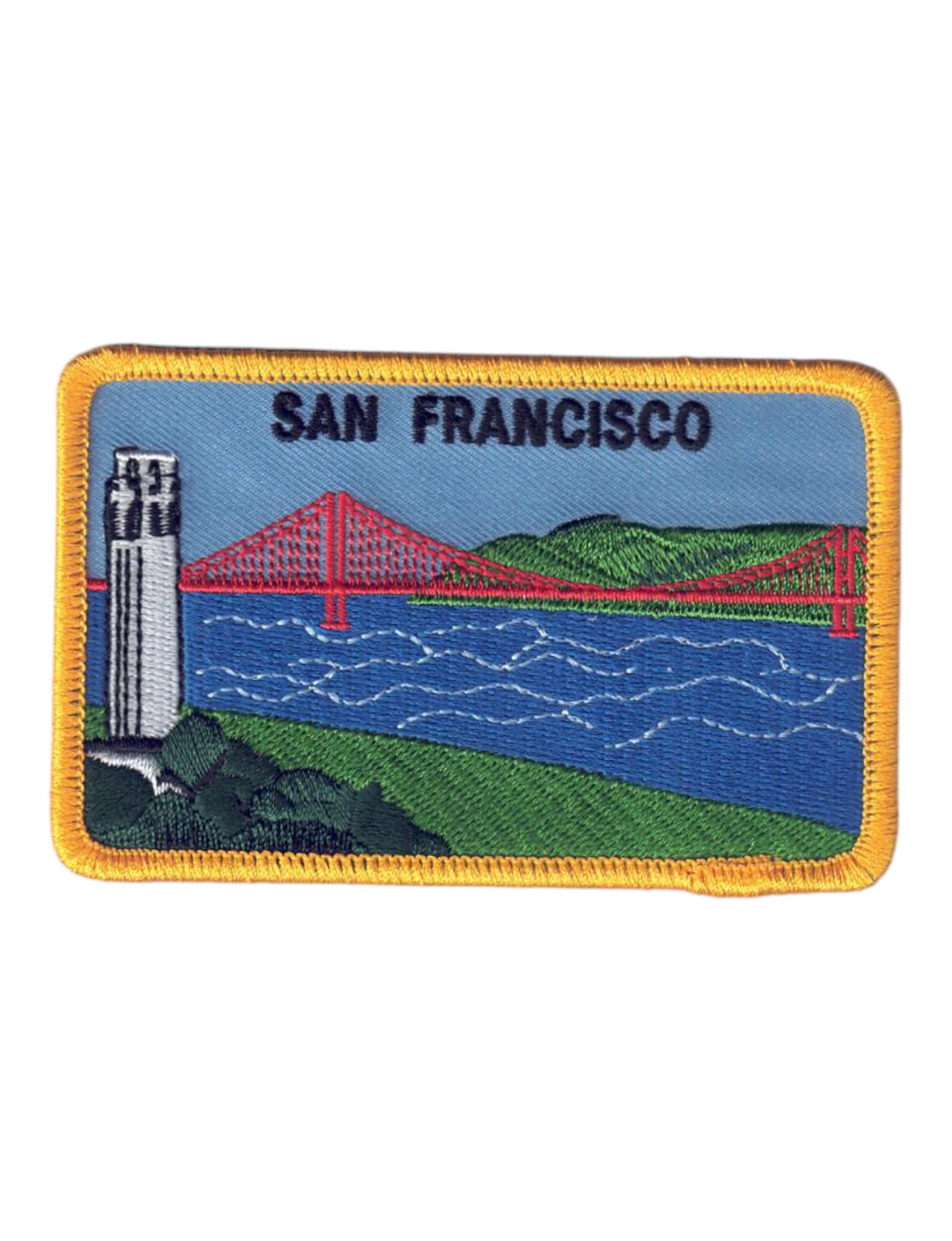 SAN FRANCISCO Coit Tower souvenir embroidered patch – Happy Wood ...