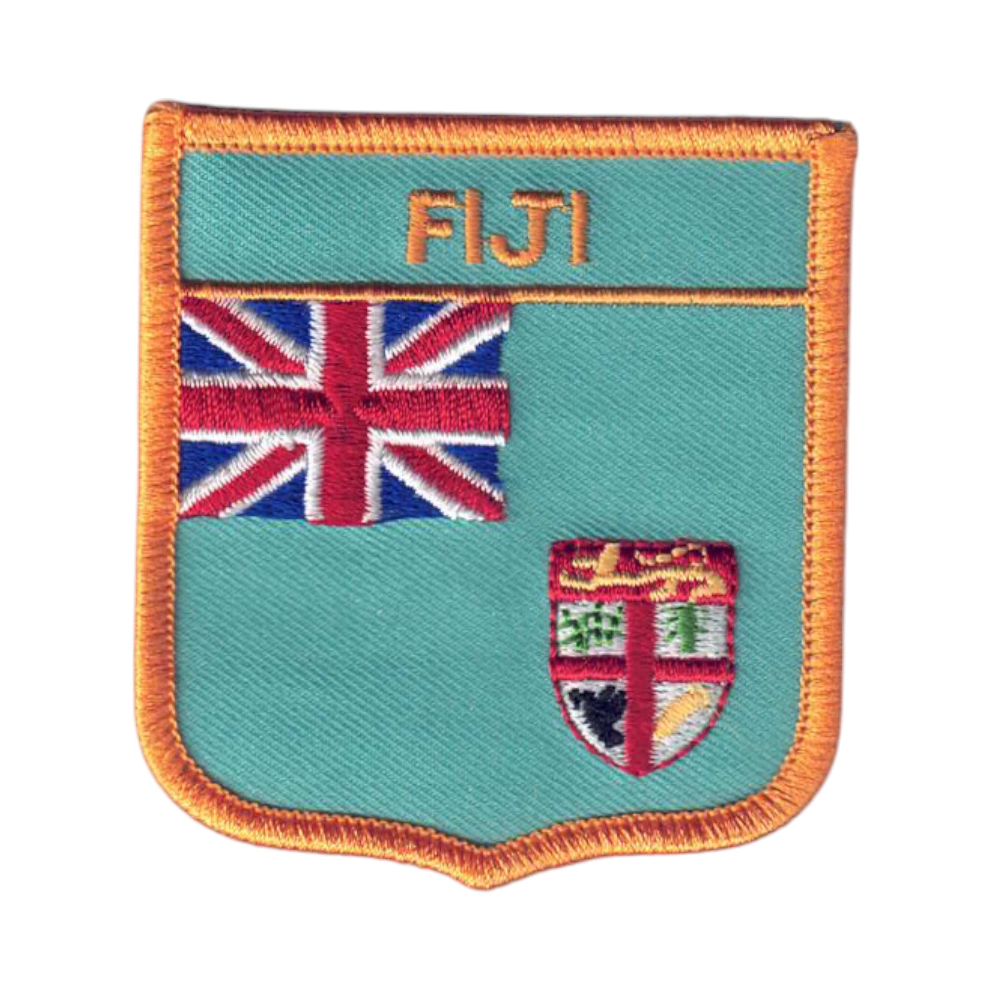 FIJI medium flag shield souvenir embroidered patch – Happy Wood ...
