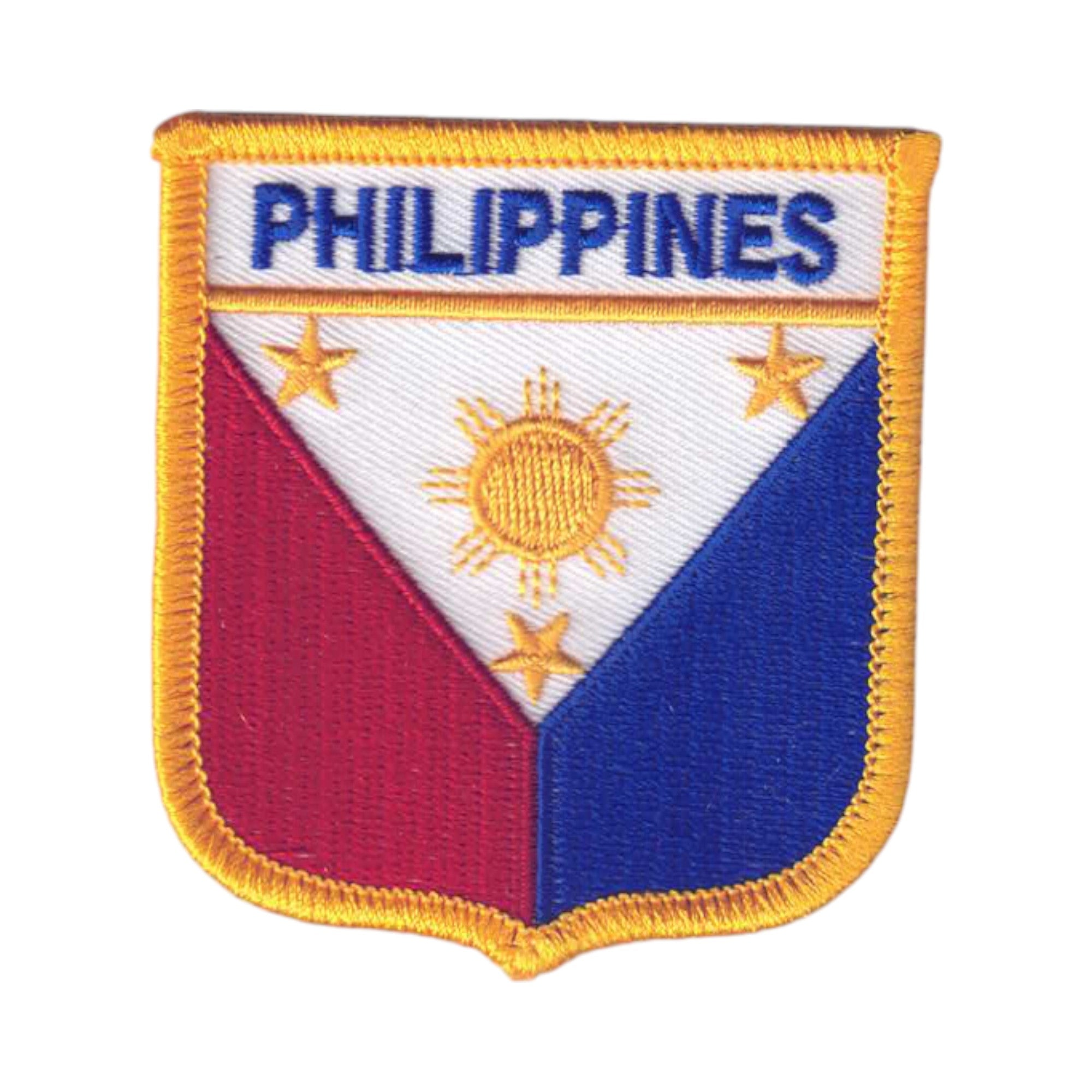 PHILIPPINES flag shield uniform or souvenir embroidered patch – Happy ...