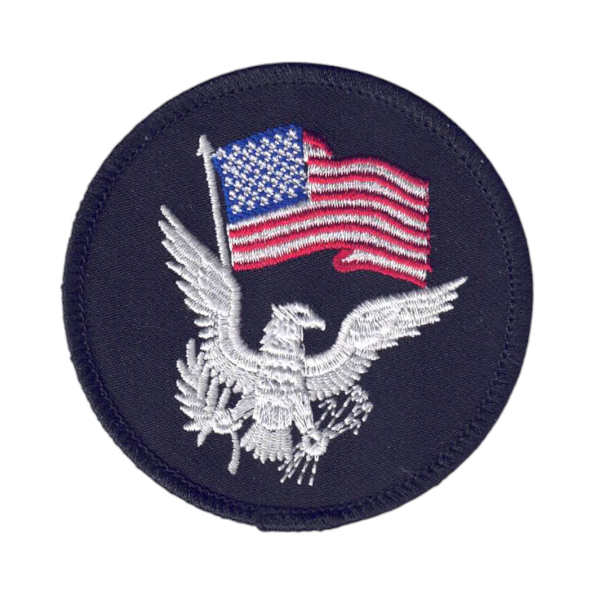 wavy flag & white eagle souvenir embroidered patch – Happy Wood ...