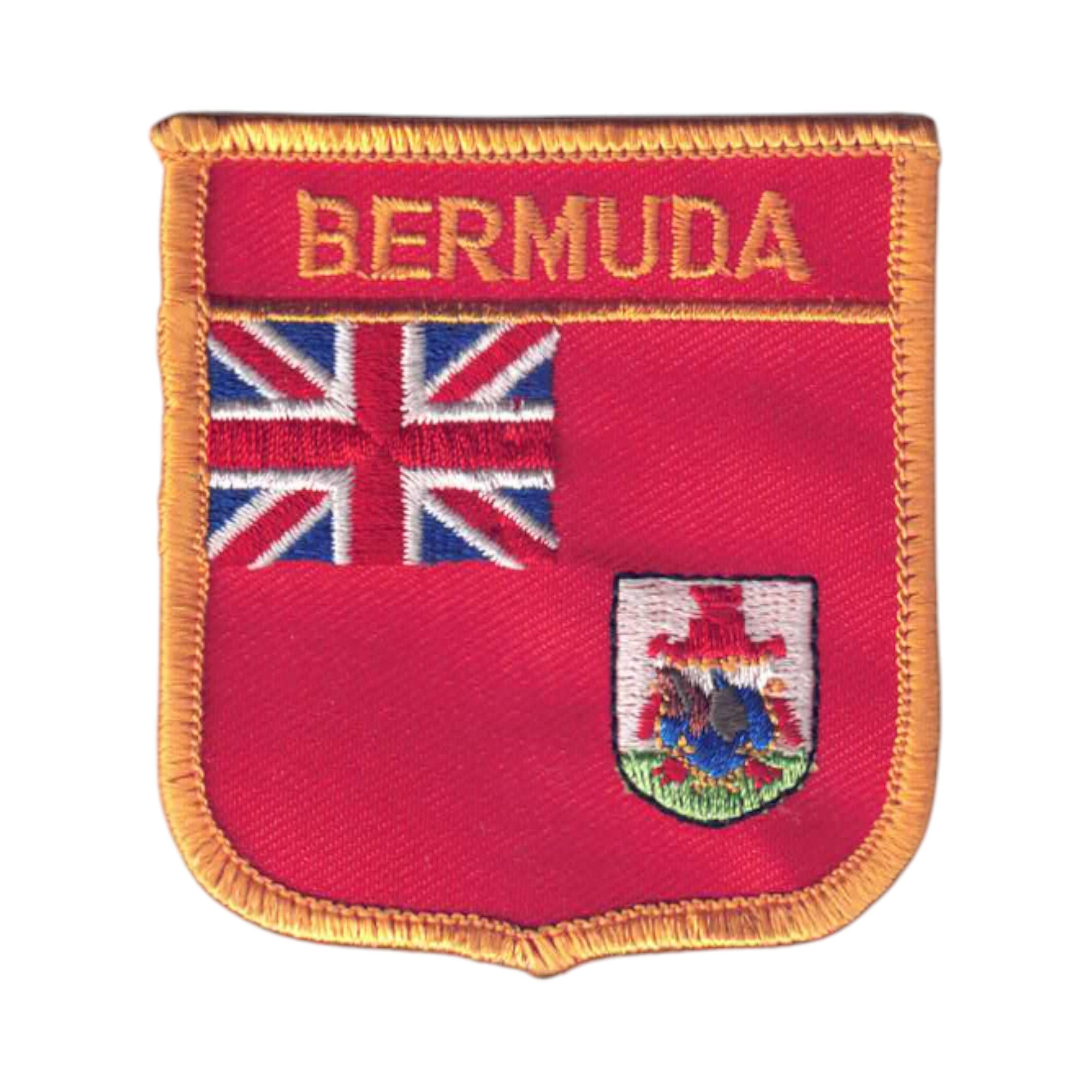 BERMUDA medium flag shield souvenir embroidered patch – Happy Wood ...