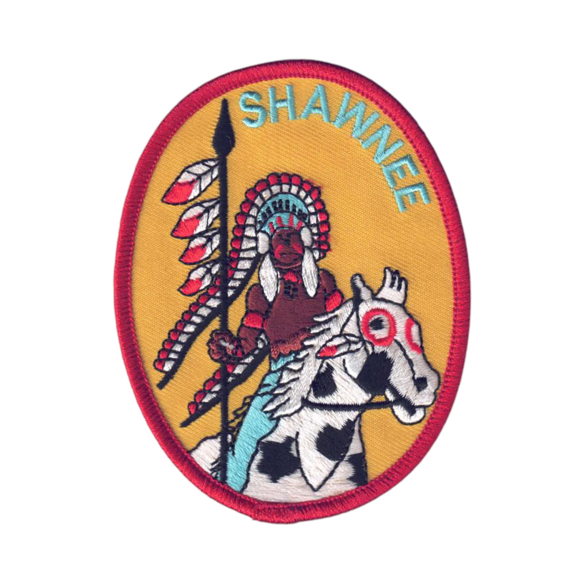 SHAWNEE Native American embroidered patch – Happy Wood Products / Holm ...
