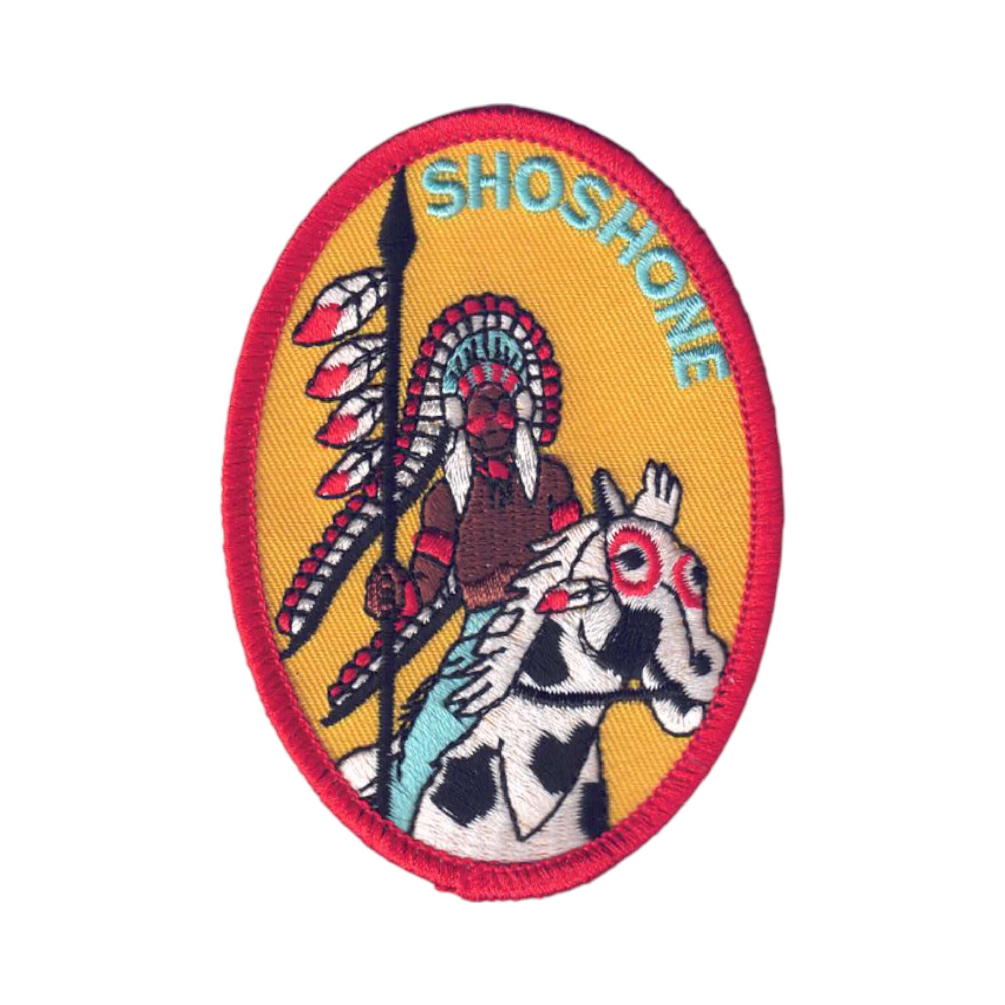 SHOSHONE Native American Indian embroidered patch – Happy Wood Products ...