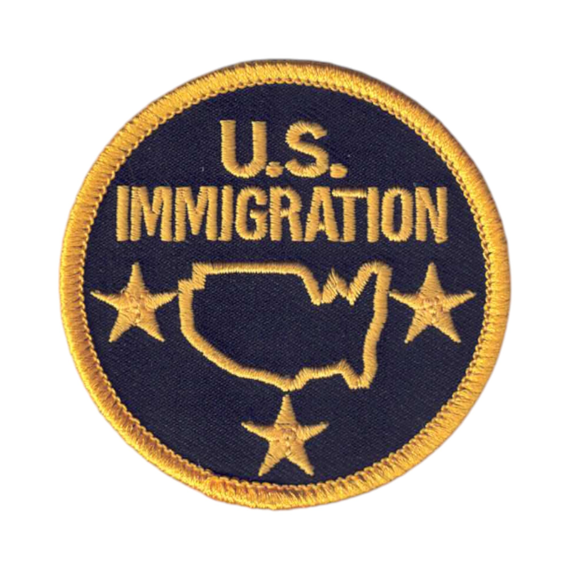 U.S. IMMIGRATION novelty embroidered patch – Happy Wood Products / Holm ...