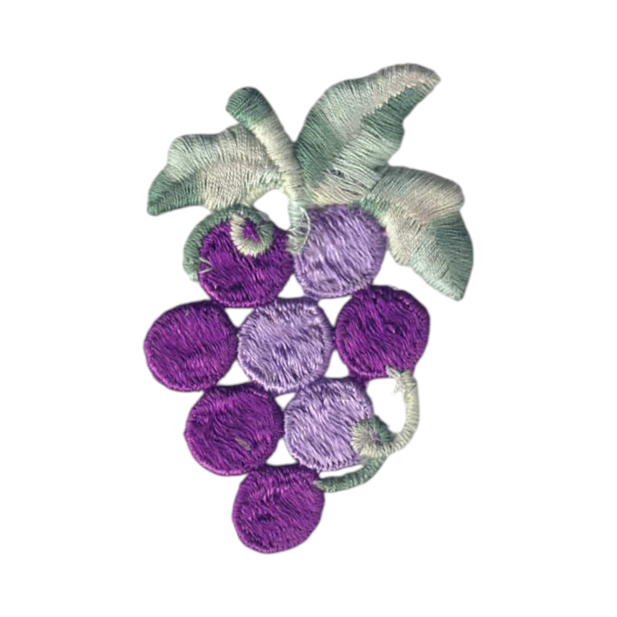 Grape bunch embroidered applique patch. – Happy Wood Products / Holm ...