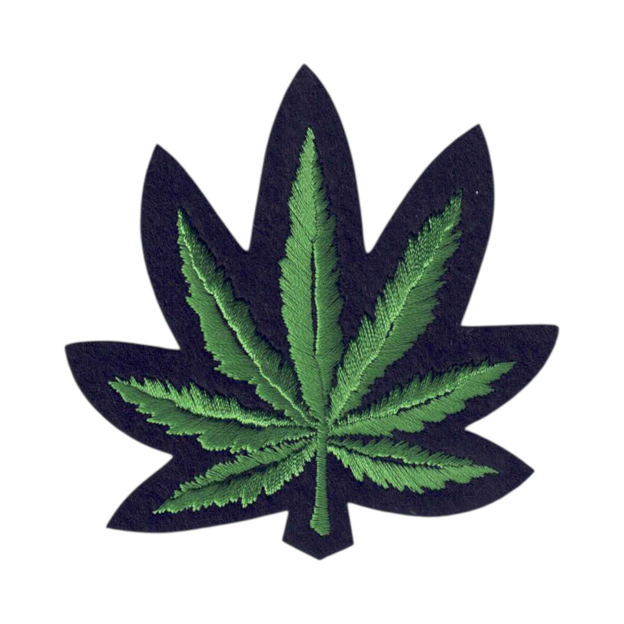 marijuana, leaf, pot, weed embroidered patch – Happy Wood Products ...