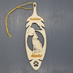 Ketchikan Alaska Wolf Christmas Ornament Wood Handmade in USA Souvenir ...