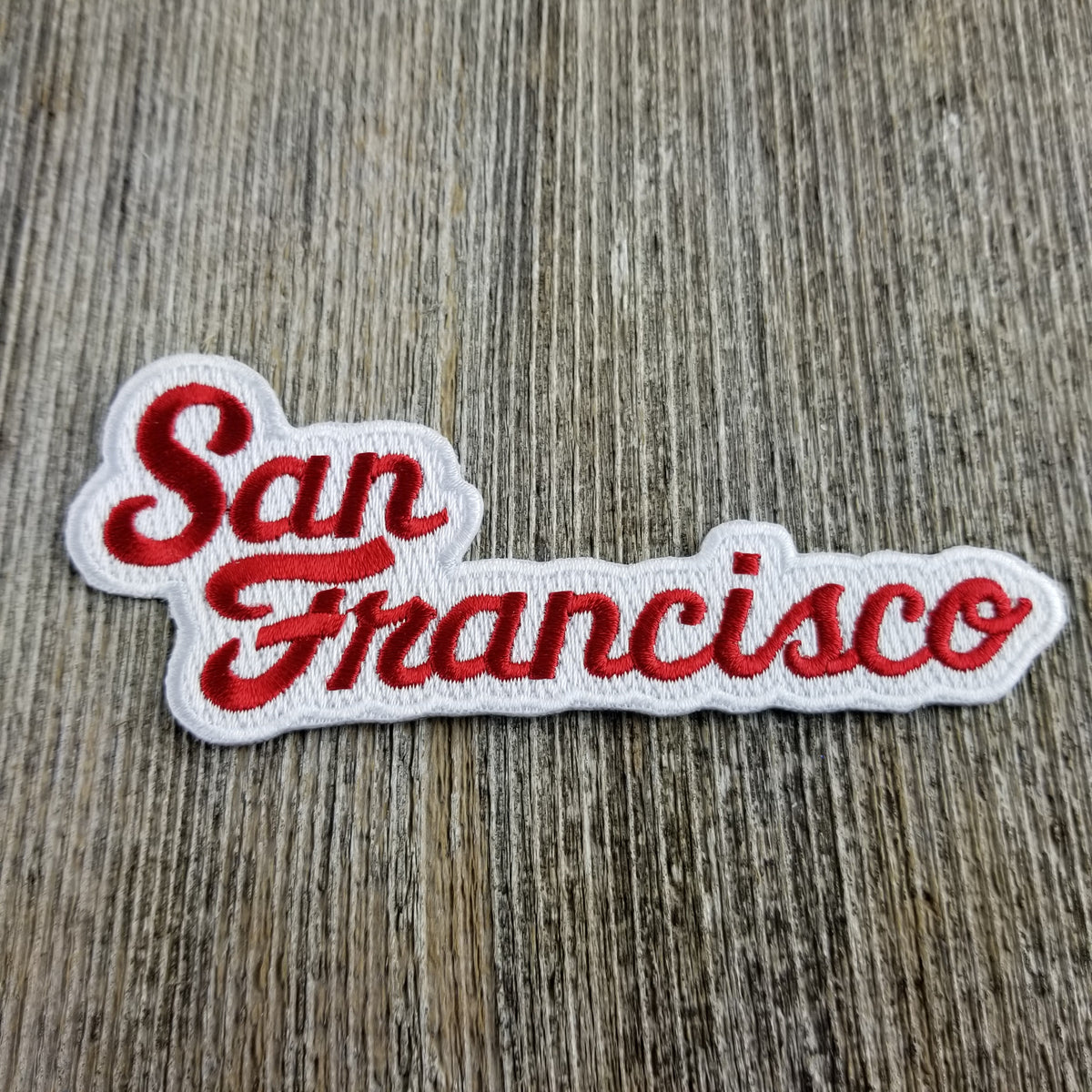San Francisco Patch - Script Cursive Font - California Souvenir – Happy ...