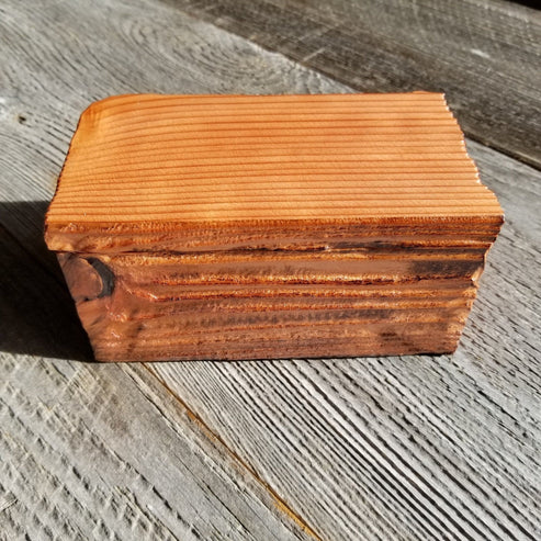 Wood Jewelry Box Burl Redwood Rustic Handmade California Storage Live ...