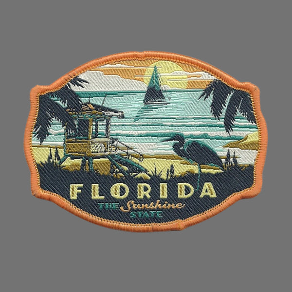 Florida Patch – FL The Sunshine StateTravel Patch – Souvenir Patch – E ...