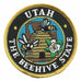 Utah Patch – Utah Beehive State - UT Travel Patch Iron On – 3" – Happy ...