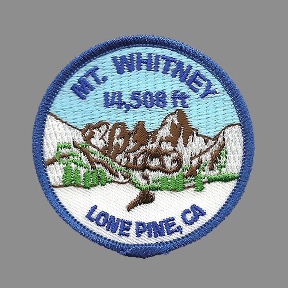 Mount Whitney Iron On Patch Lone Pine California Souvenir Badge Emblem ...