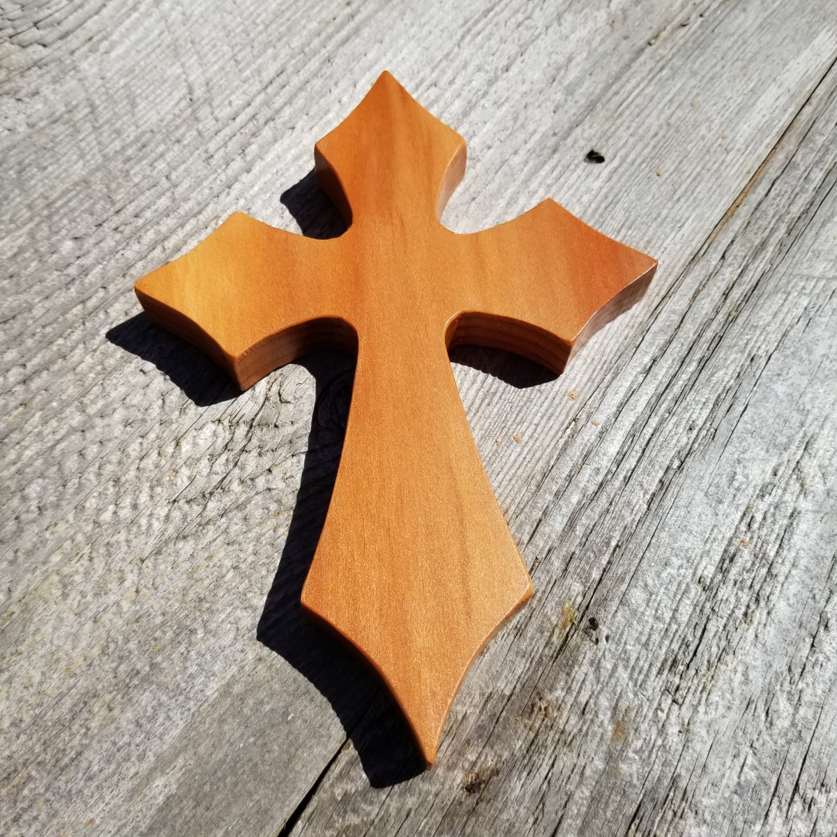 Wood Wall Cross - Wooden Cross - Wall Cross - Old English Cross 7 Inch ...