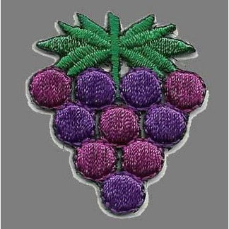 Grapes Bunch Iron On Patch – Cluster of Grapes – 1.5″ Craft Patch - Ca ...
