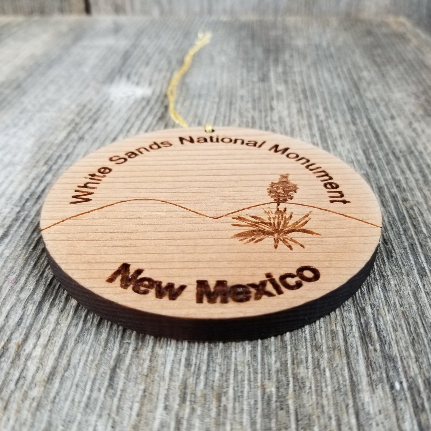 White Sands National Monument Christmas Ornament NM – Happy Wood ...