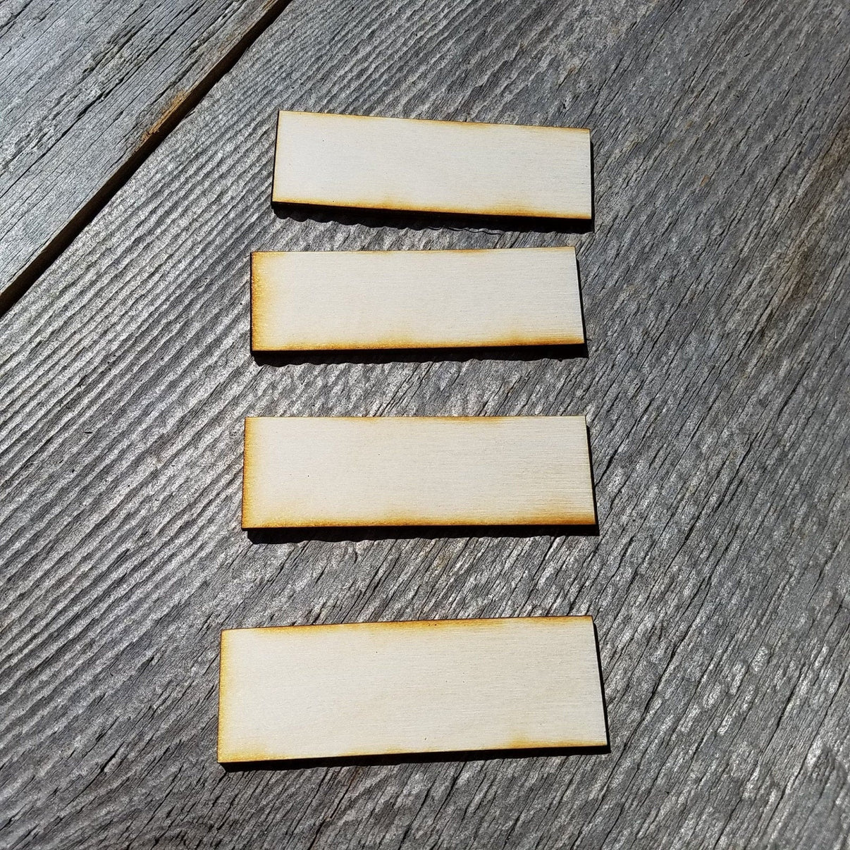 Wood Cutout Rectangles - 3 Inch - Unfinished Wood - Lot of 12 - Wood B ...