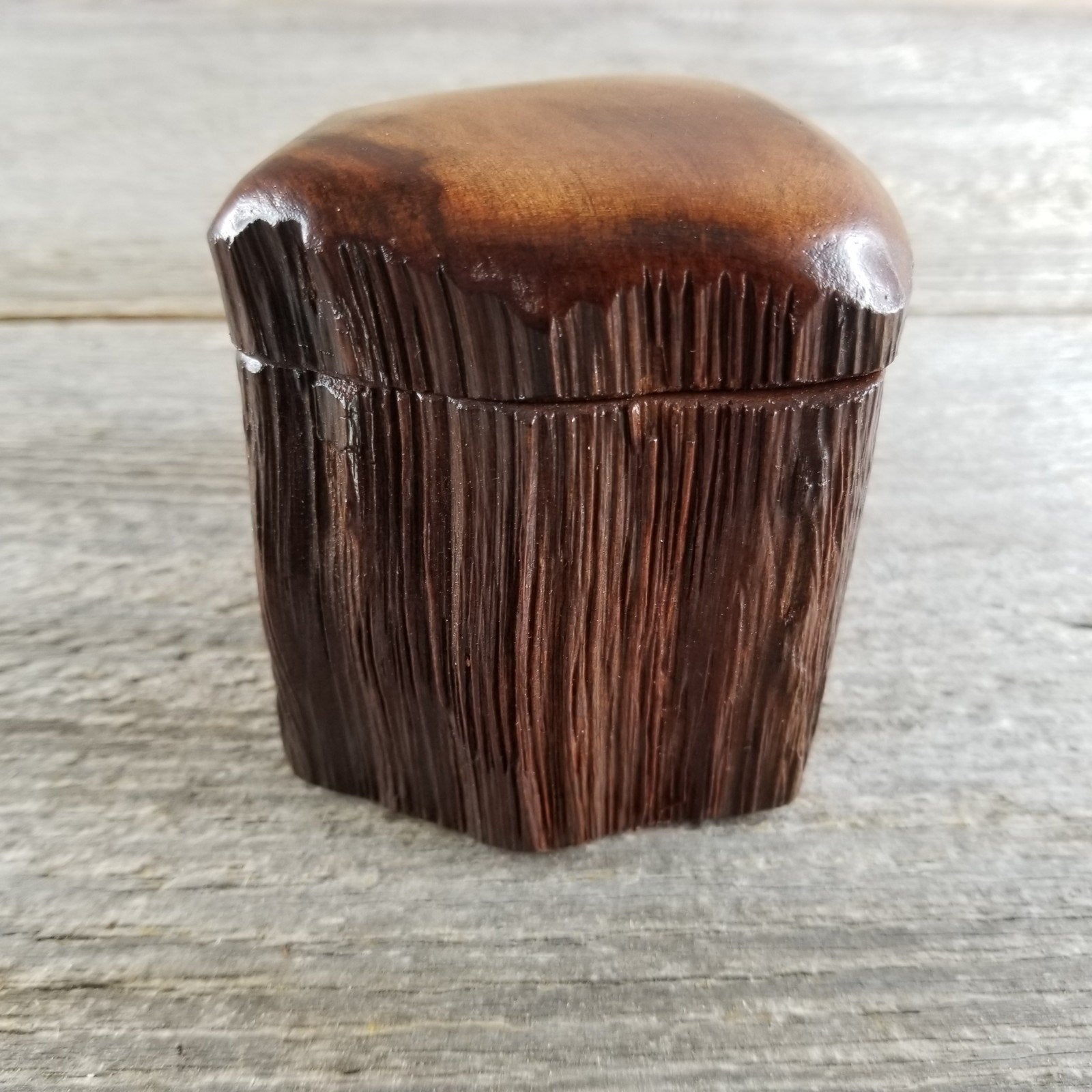 Handmade Wood Box with Redwood Rustic Ring Box Limb Box #293 – Happy ...
