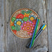 Color Your Own Wood Art - DIY - Wood Trivet Floral - Coloring Project ...