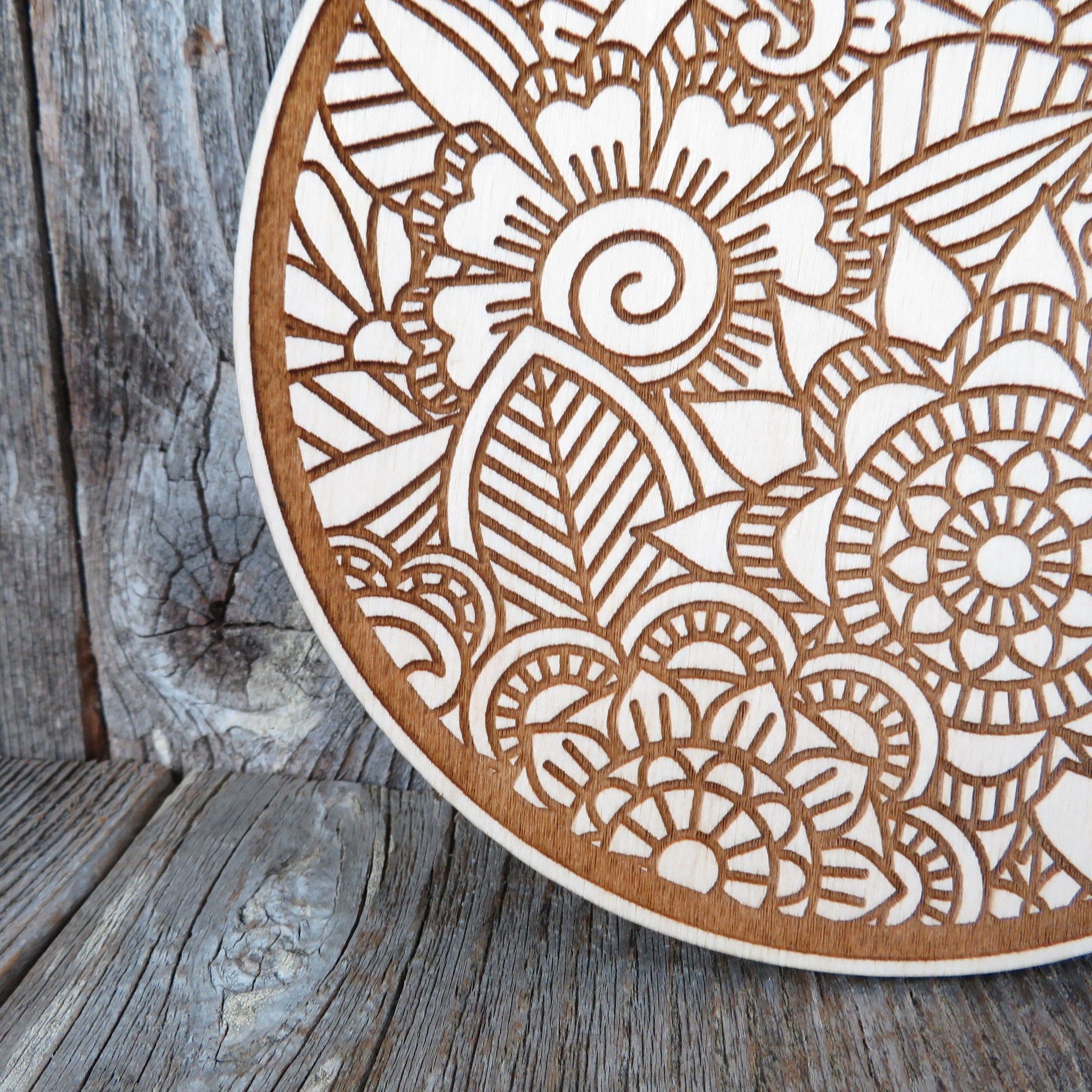 Color Your Own Wood Art - DIY - Wood Trivet Floral - Coloring Project ...