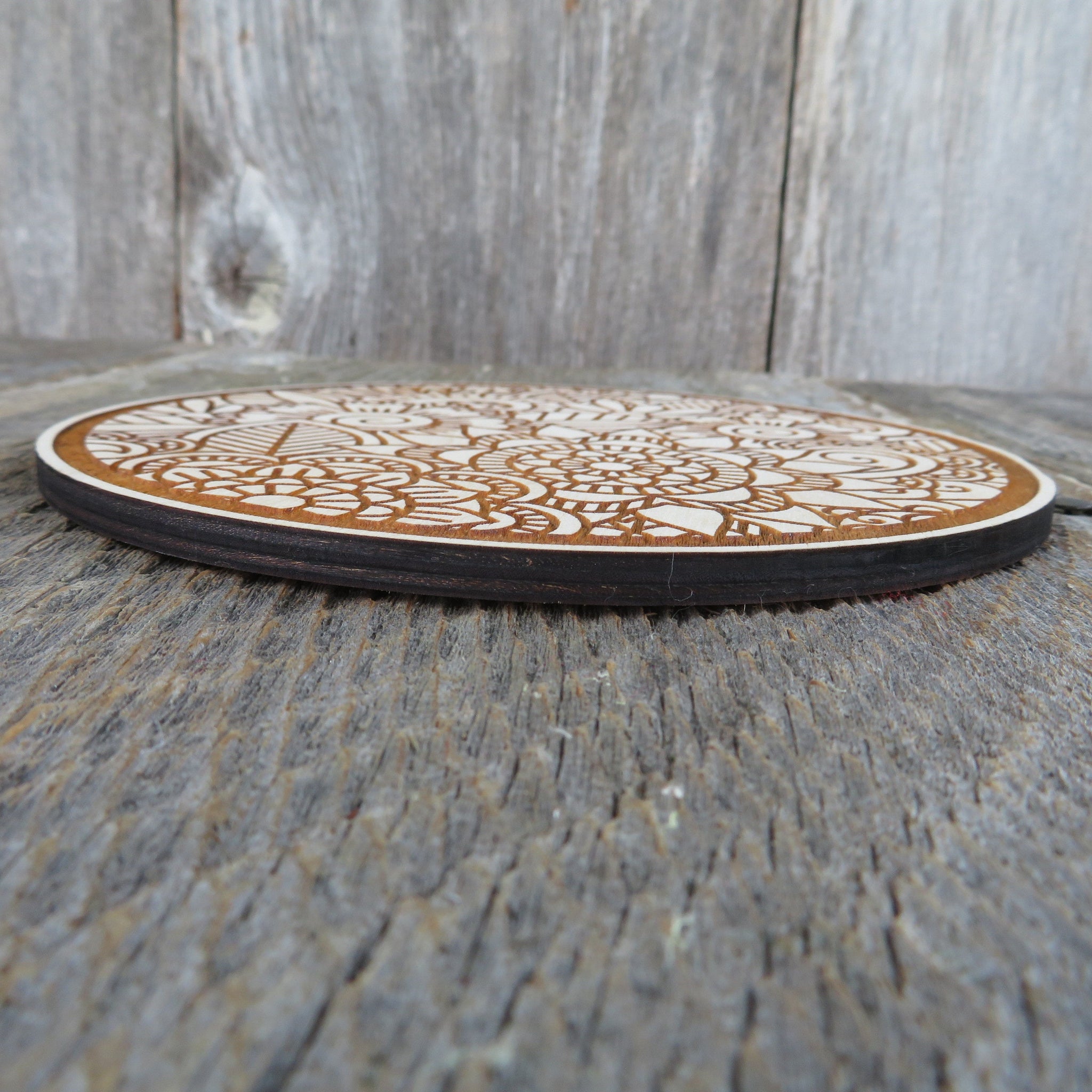 Color Your Own Wood Art - DIY - Wood Trivet Floral - Coloring Project ...